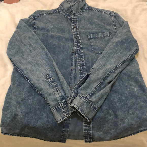 Mossimo Supply Co. | Tops | Washed Out Denim Looking Button Up | Poshmark